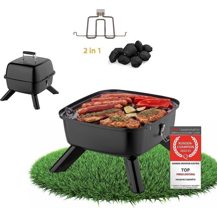 TZS 2in1 gril électrique gril sphérique - gril électrique hybride BBQ ...