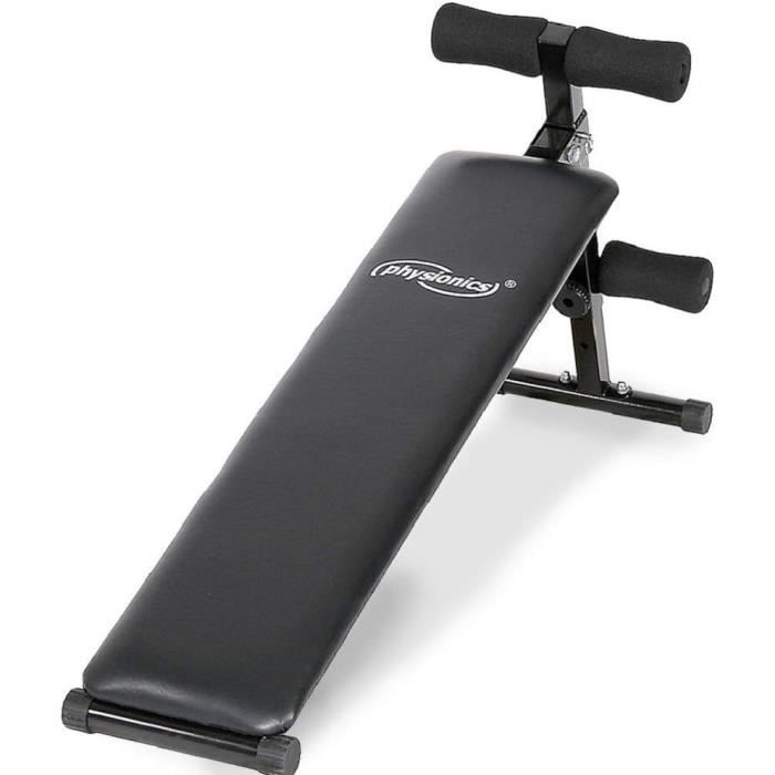 Physionics Banc à Abdominaux - Pliable, Réglable en Hauteur à 4 ...
