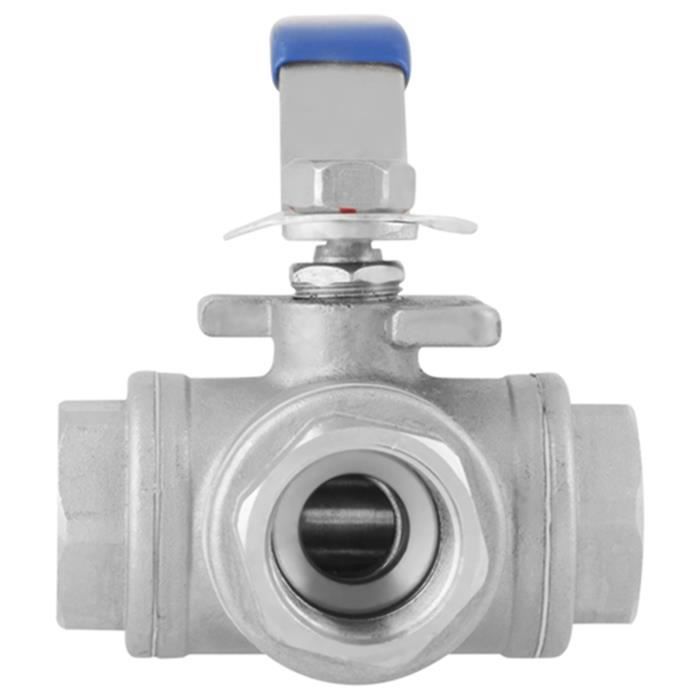 Tbest Stainless Steel Ball Valve, Three-way Valve, for Shutoff Control ...