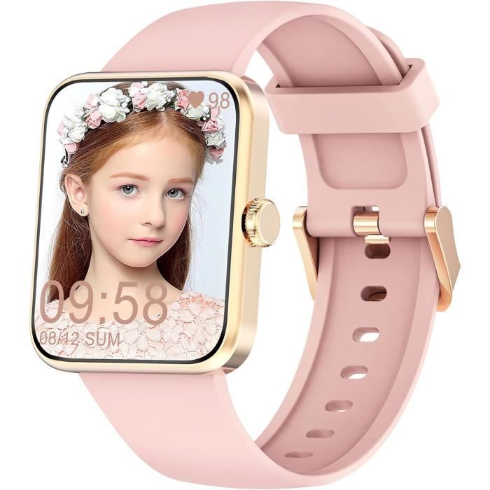 Montre Connectée Femme, Avec Oxymetre, Cadran De Montre Personnalisé, Cardiofréquencemètre ...