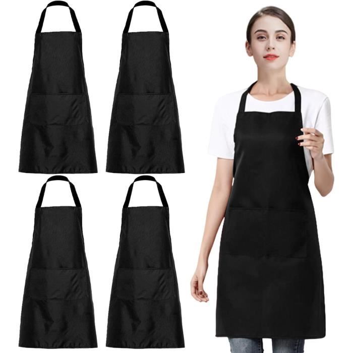 4 Pack Tabliers De Cuisine Etanche, Réglable Cuisson À Domicile ...