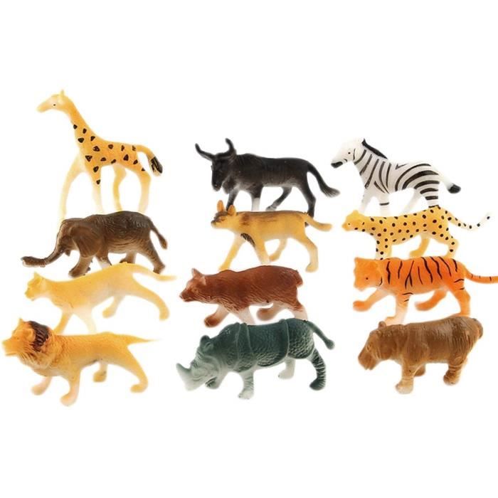 Animaux De Zoo - Ensemble De Jeu d'animaux - Jouets Amusants pour ...
