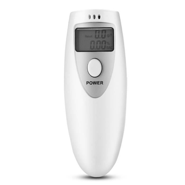YOSOO Testeur d'alcoolémie Testeur d'alcool respiratoire portable blanc ...