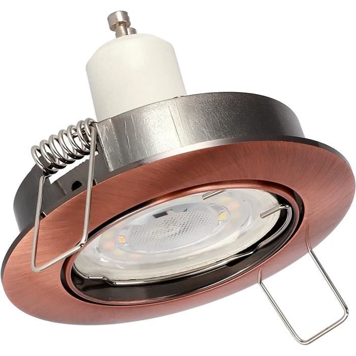 Spot encastrable simple ZIVA KER COOPER réglable spot de plafond cuivre ...