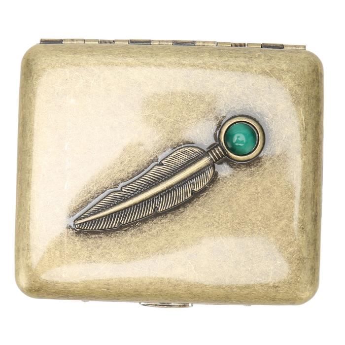 Mothinessto Boîte d’étui à cigarettes en métal Étui à cigarettes en ...