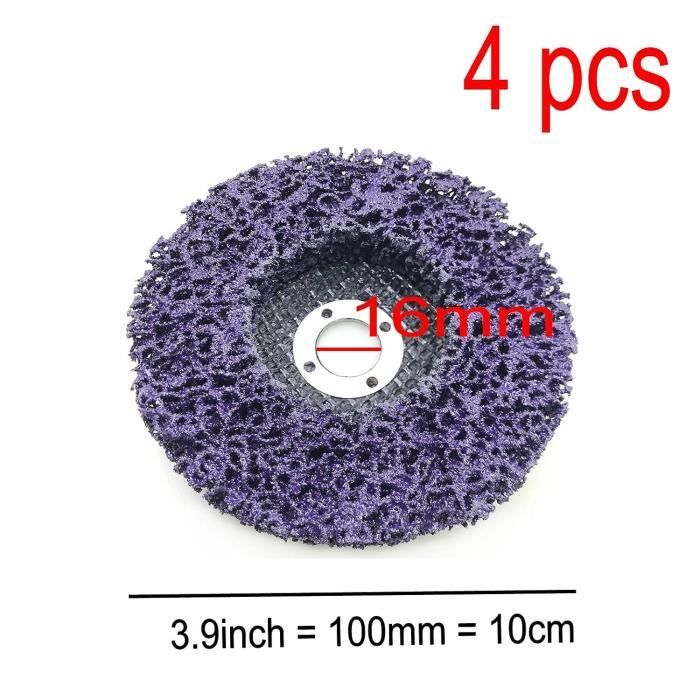 Lot De 4 Disques Abrasifs Pour Meuleuse D'Angle - 100 Mm - Disques De ...
