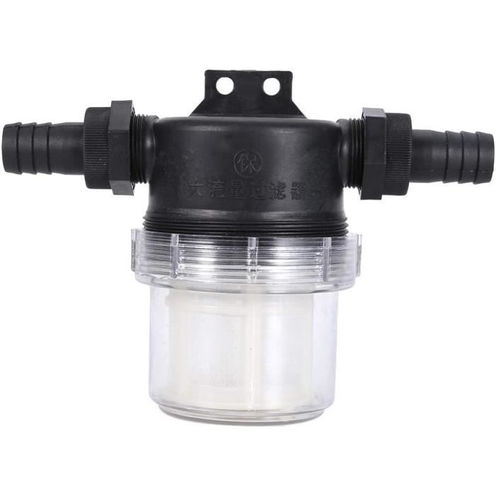 Crépine Haut Débit Plastique Transparent Inline Mesh Pompe À Eau Filtre ...