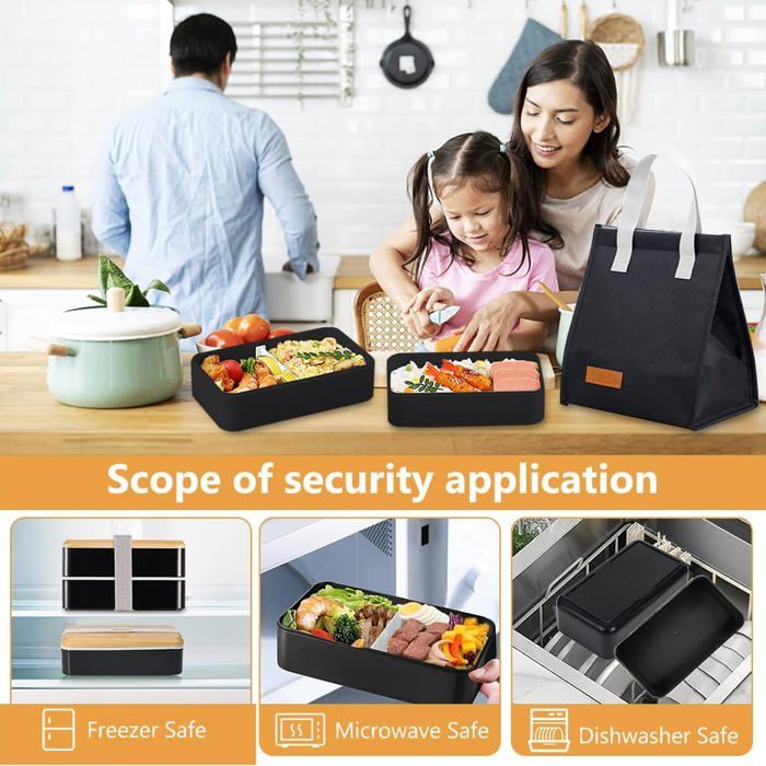 Lunch Box avec Sac Kit, 1400ML Boite Repas - avec 7.5L Sac Lunch Box ...