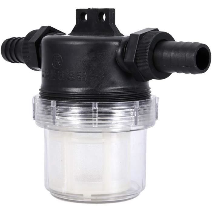 Crépine Haut Débit Plastique Transparent Inline Mesh Pompe À Eau Filtre ...