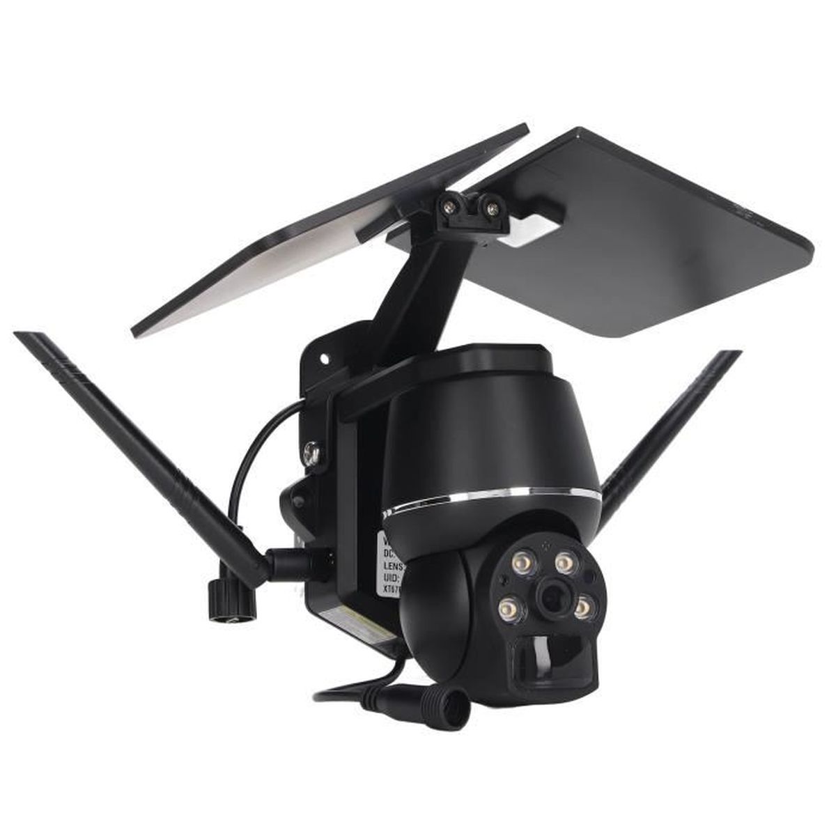 AUN Caméra extérieure sans fil Caméra à énergie solaire 1080P Caméra de ...