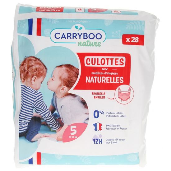 Carryboo Culotte Naturelle T5 12-18kg 30 couches - Cdiscount ...