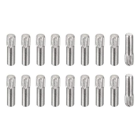 Sourcing Map 1.5x6mm 304 Inox Acier Goupilles 20pcs Molette Tête Plat ...