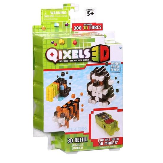 Pack de recharge Qixels 3D Jungle World 3D - Cdiscount Jeux - Jouets