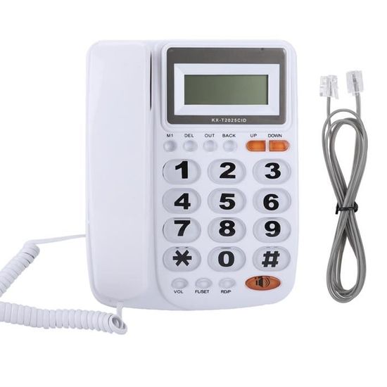 Téléphones filaires pour la maison Téléphone fixe filaire de bureau ...