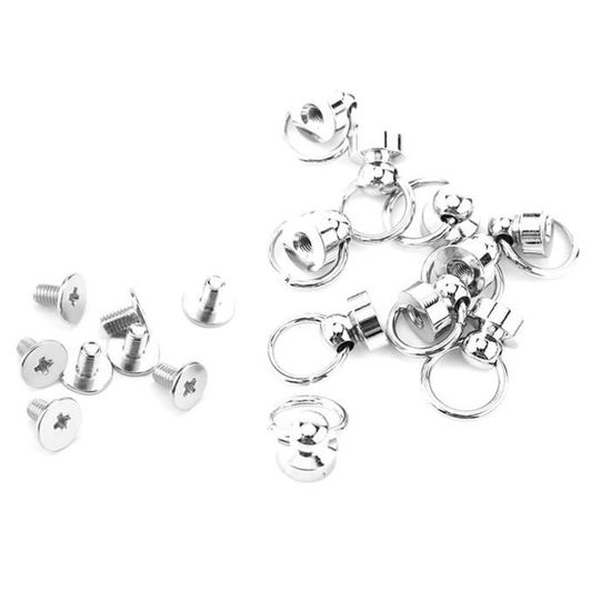 Goujon de rivet Lot de 10 Rivets en Cuir en Laiton à Double Capuchon ...