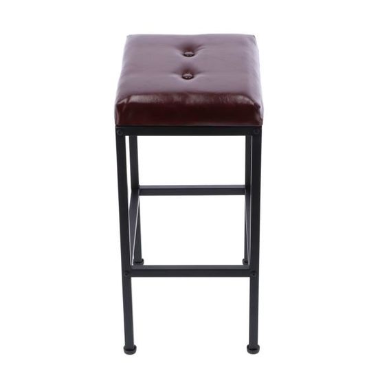 Tabouret de bar - GOTOTOP - Multifonctionnel - Cuir PU - Métal - Design ...
