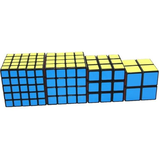 Black Cube Puzzle Bundle Pack,2x2x2,3x3x3,4x4x4,5x5x5 Set,shengshou Speed Cube Collection204 ...
