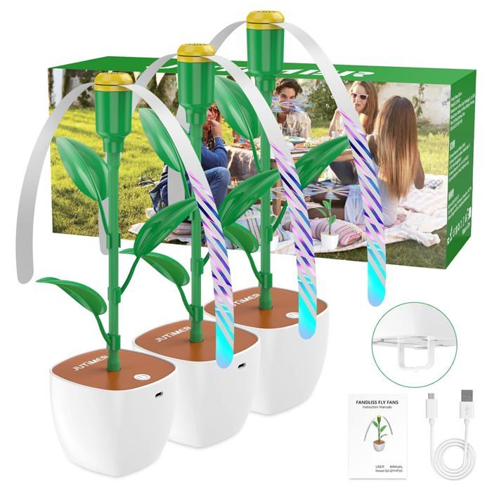 Ventilateur Anti Mouche Table 3PCS Anti Mouches Éloigner Les Insectes ...