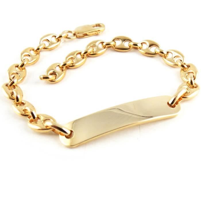 Gourmette Plaqué Or "Grain de Café" - Achat / Vente bracelet ...