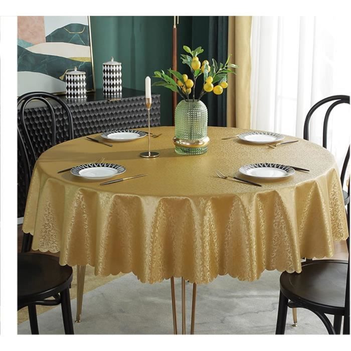 Nappe Ronde En Cuir, Anti Tache Nappe Pour Table Ronde, Similicuir ...