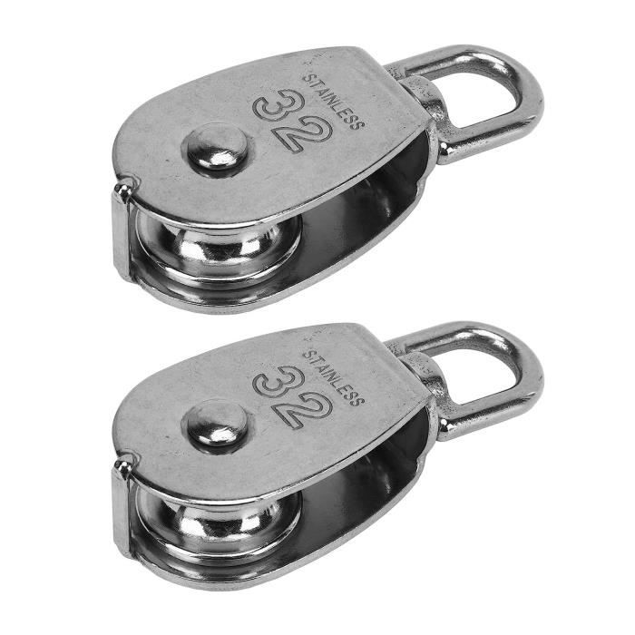 Poulie rotative à poulie simple, 2 poulies rotatives, charge maximale ...