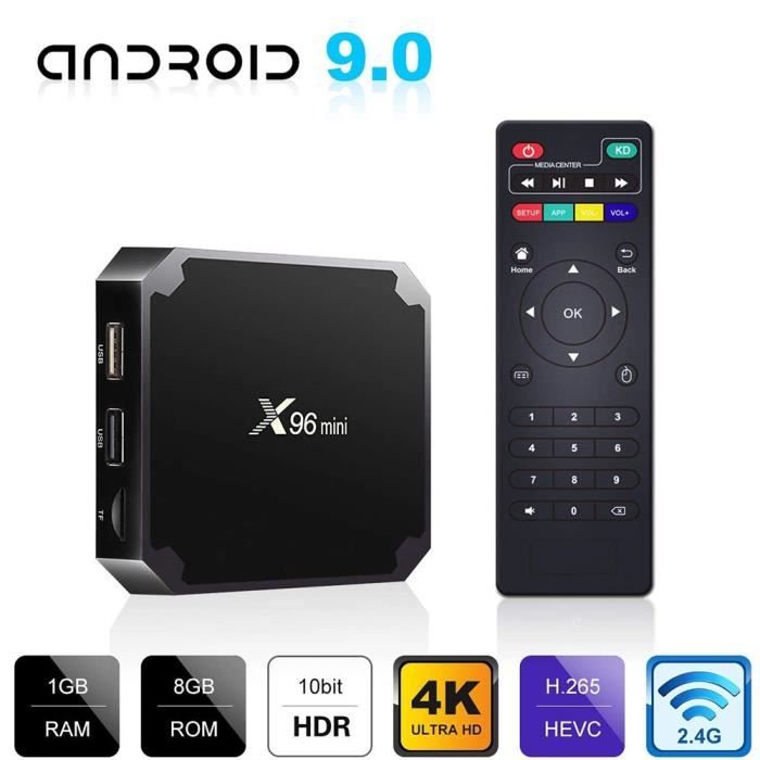 X96 Mini Android TV Box Android 7.1 TV Box Amlogic S905W Quad-Core 2 Go + 16 Go 4K HD WIFI Media ...
