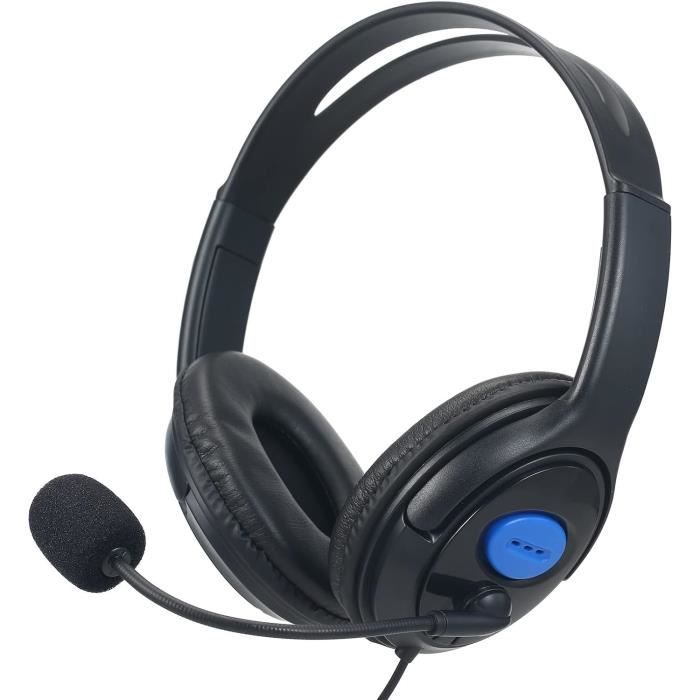 Écouteur, 3.5Mm Filaire Gaming Casque Sur Oreille Jeu Casque Stéréo ...