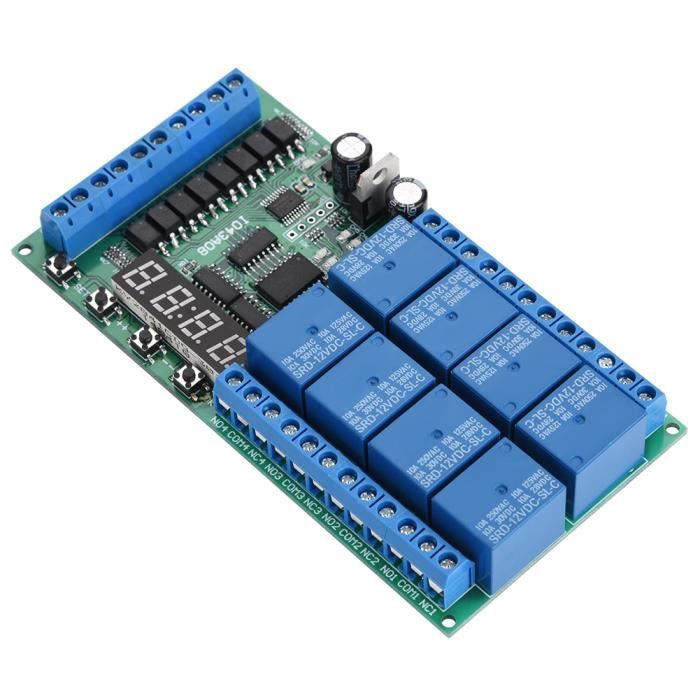Module Relais 8 Canaux - DC - Temporisé - Isolation Optique - Diode ...
