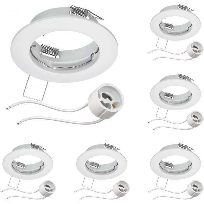 6X Cadre D'Encastrement Pour Plafond Fere Cadre D'Encastrement Blanc ...