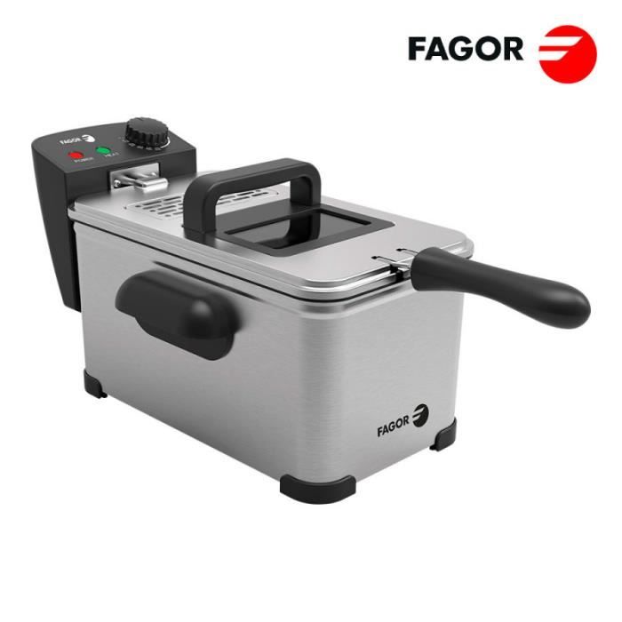 Friteuse electra pro 3l 2.000w. fagor - Cdiscount Electroménager