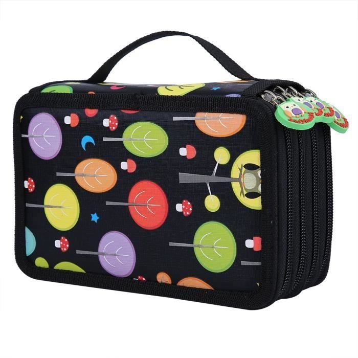 Brave-étui à dessin 72 Slots Coloré Étudiant Tissu Stylo Sac Pochette ...