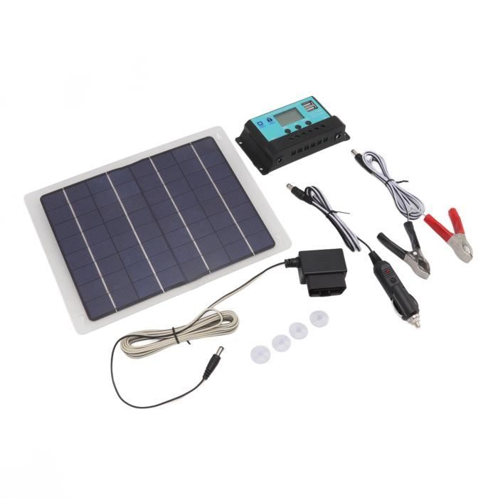 GOTOTOP panneau solaire et kit de contrôleur MPPT Chargeur de panneau solaire 10W monocristallin ...