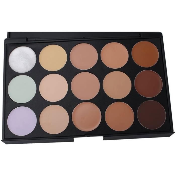 Palette De Maquillage - Vie® 15 Couleurs Correcteur Camouflage Crème ...