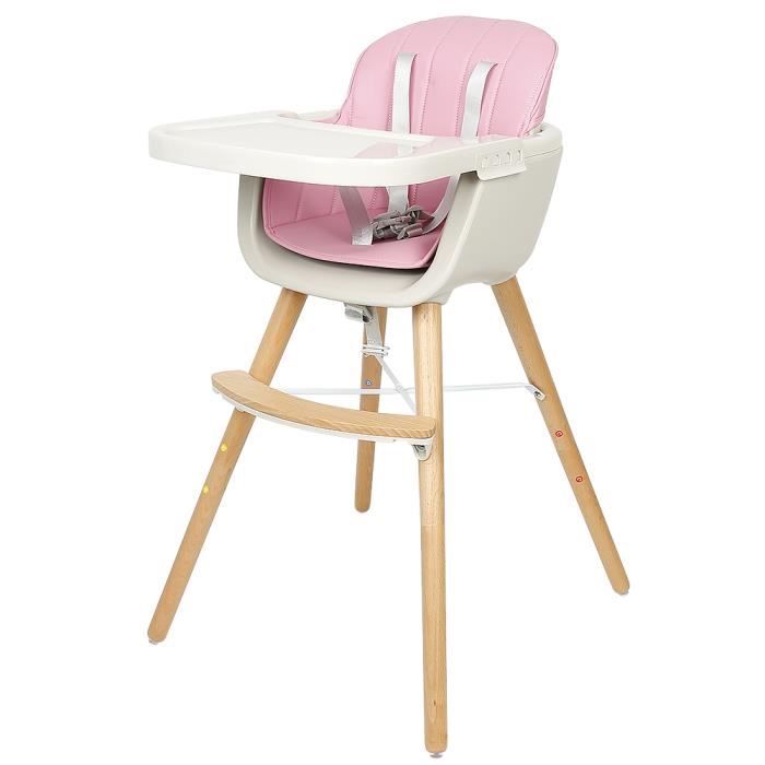 Chaise de bébé en bois massif rose - OHMG - Contemporain - Design ...