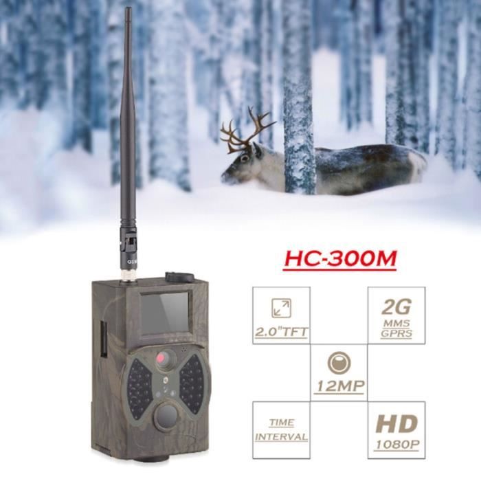 1080P 12MP caméra de piste de jeu vidéo Vision nocturne IR LED MMS GPRS ...