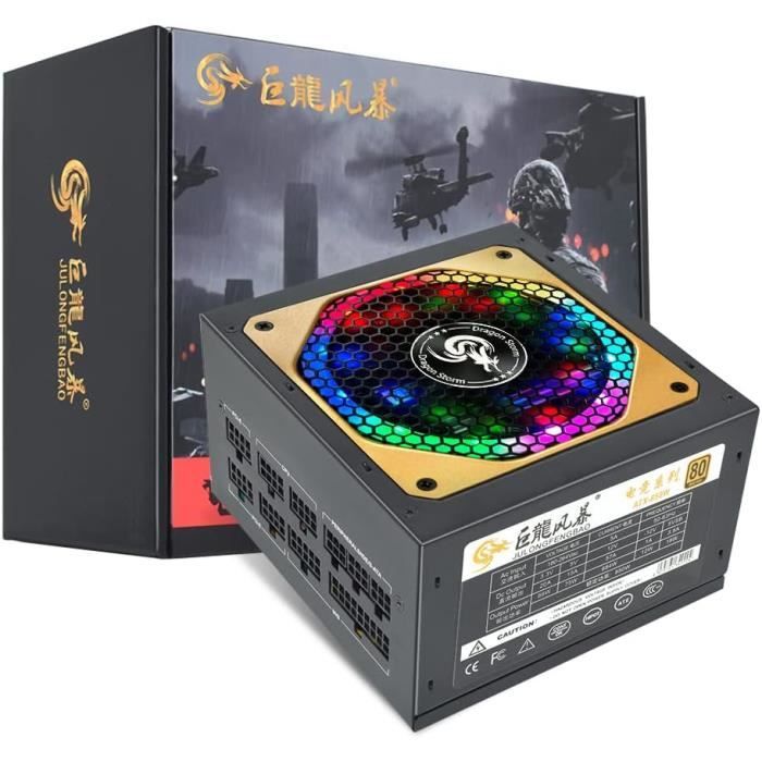 850 Watt Fully Modular Pc Power Supply 80Plus Gold,180-264V Psu (Black ...