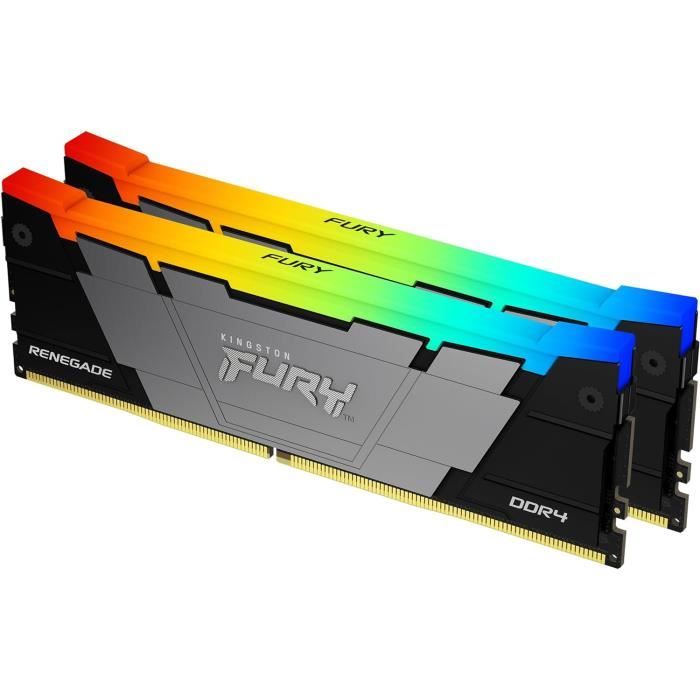 Kingston Fury Renegade Rgb 64Go 3600Mt-S Ddr4 Cl18 Dimm(Kit De 2)Mémoire Pour Pc De Game ...