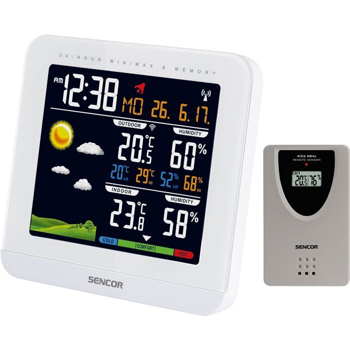 Station météo avec capteur sans fil - Sencor - SWS 5600 - Cdiscount TV Son Photo