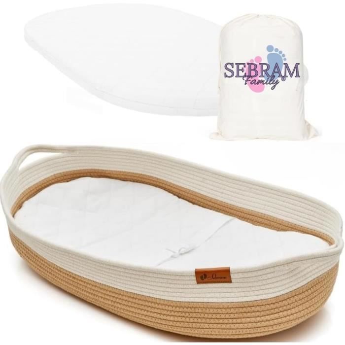 SEBRAM Panier à Langer Bébé - Matelas à langer portable et pliable ...