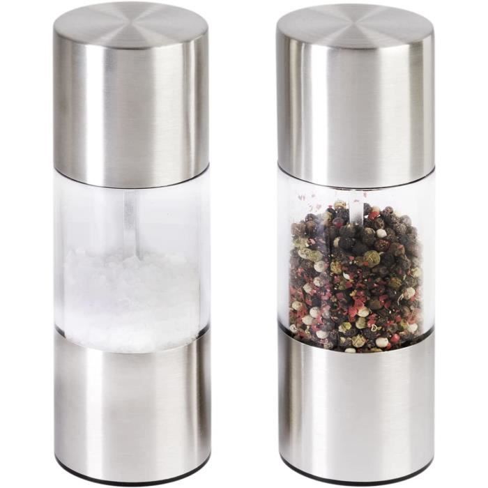 Wenco Premium Set de 2 moulins à sel et poivre pour moue les épices ... Wenco Premium Set de 2 moulins à sel et poivre pour moue les épices ...