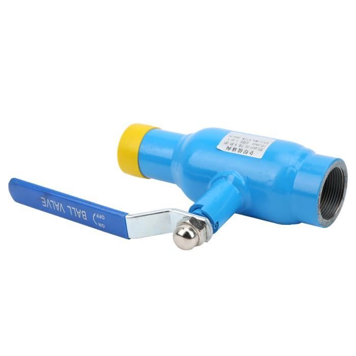 Tbest Vanne Q61F-25C-DN40 Vanne à Bille à Filetage Unique Soudée Intégrée Connecteur Anti ...