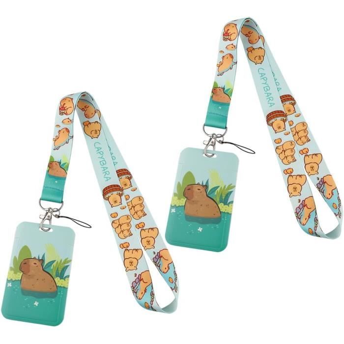 Capybara Lanyard Id Card Holder Capybara Lanière Avec Porte-Badge ...