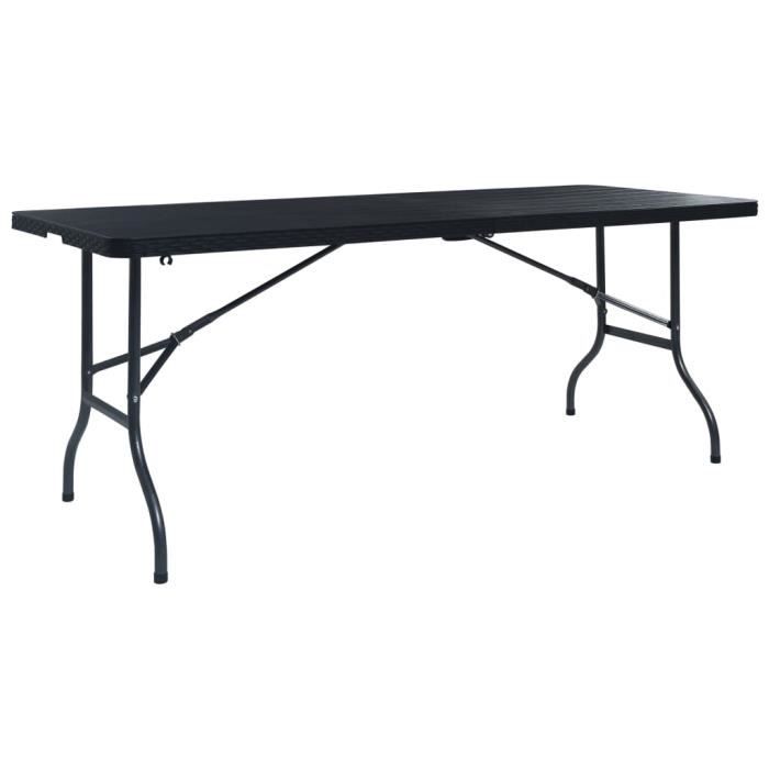 Jill's*5256 Classique Table de Patio Extérieur Table pliable de jardin ...