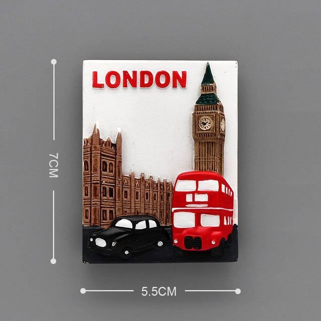 MAGNETS,London Bus--Autocollants magnétiques de réfrigérateur en 3d ...
