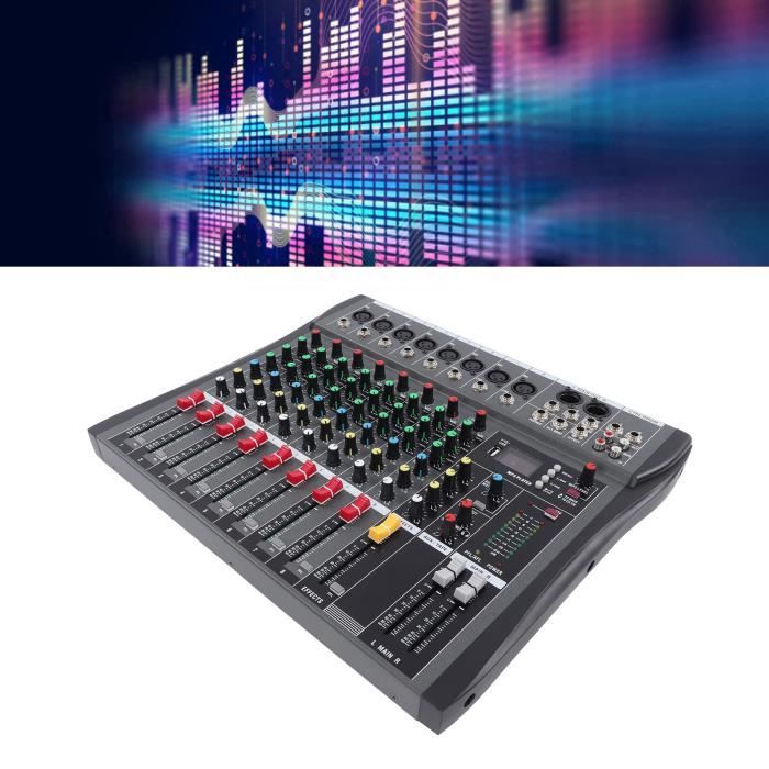 ZJCHAO Mixer Bluetooth 8 voies Pro - EQ 3 bandes - Silencieux - Effet ...