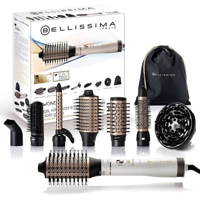 Brosse coiffante Bellissima BROSSE AIR WONDER BLANC OR - Cdiscount ...