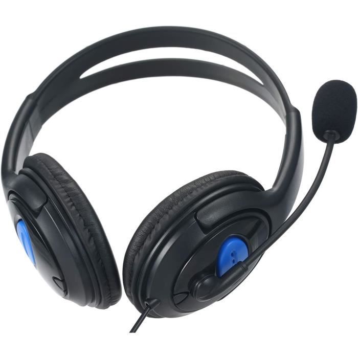 Écouteur, 3.5Mm Filaire Gaming Casque Sur Oreille Jeu Casque Stéréo ...