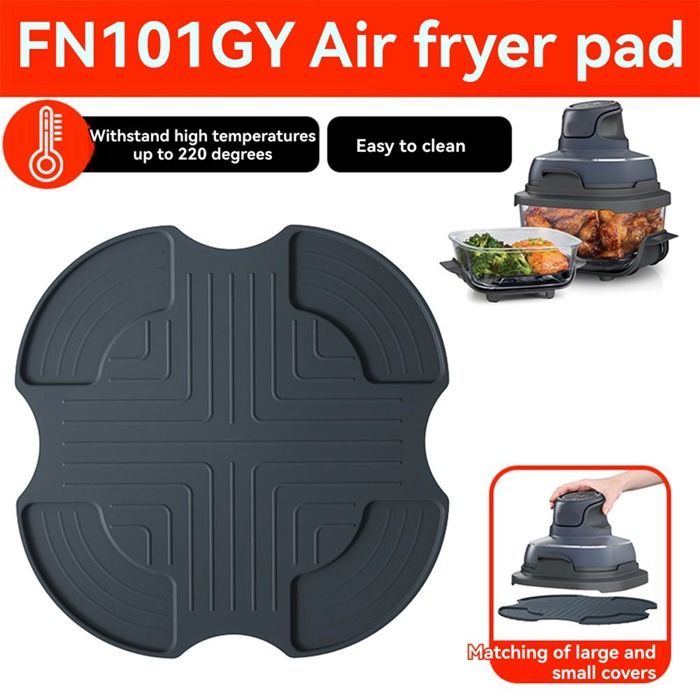 Glass Air Fryer Silicone Heat Resistant Mat For Ninja Crispi ...
