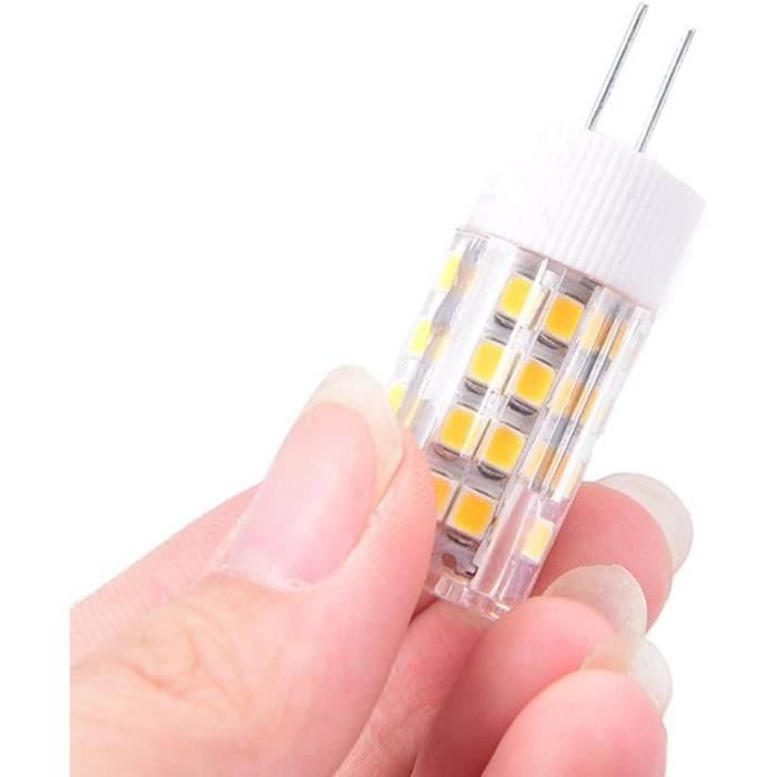 Ampoule LED G4 5W AC-DC 12V Equivalent à Halogène 50W, 52 x 2835 SMD Ampoules LED, Blanc Chaud ...