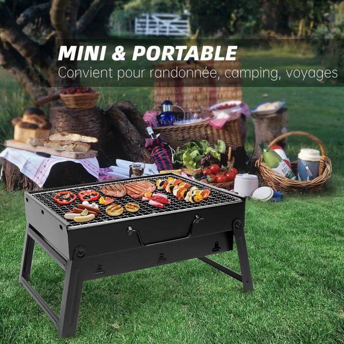 Barbecue Portable Mini Barbecue à Charbon Pliable BBQ Grill Barbecue ...